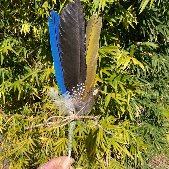 Hand Crafted | Accents | Balance Gift Set Handmade Feather Fan Art And ...